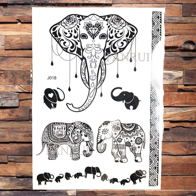 Henna Elephant Art