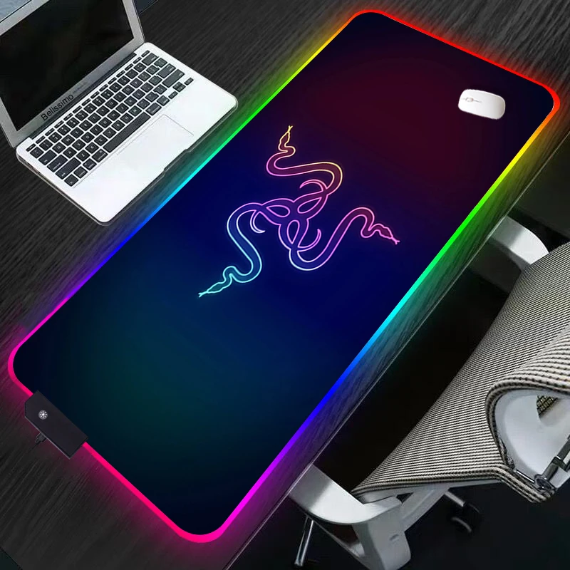RGB Mousepad Razer Gaming Pad Mouse Pad Large Oversize 900x400 Desk Mat ...