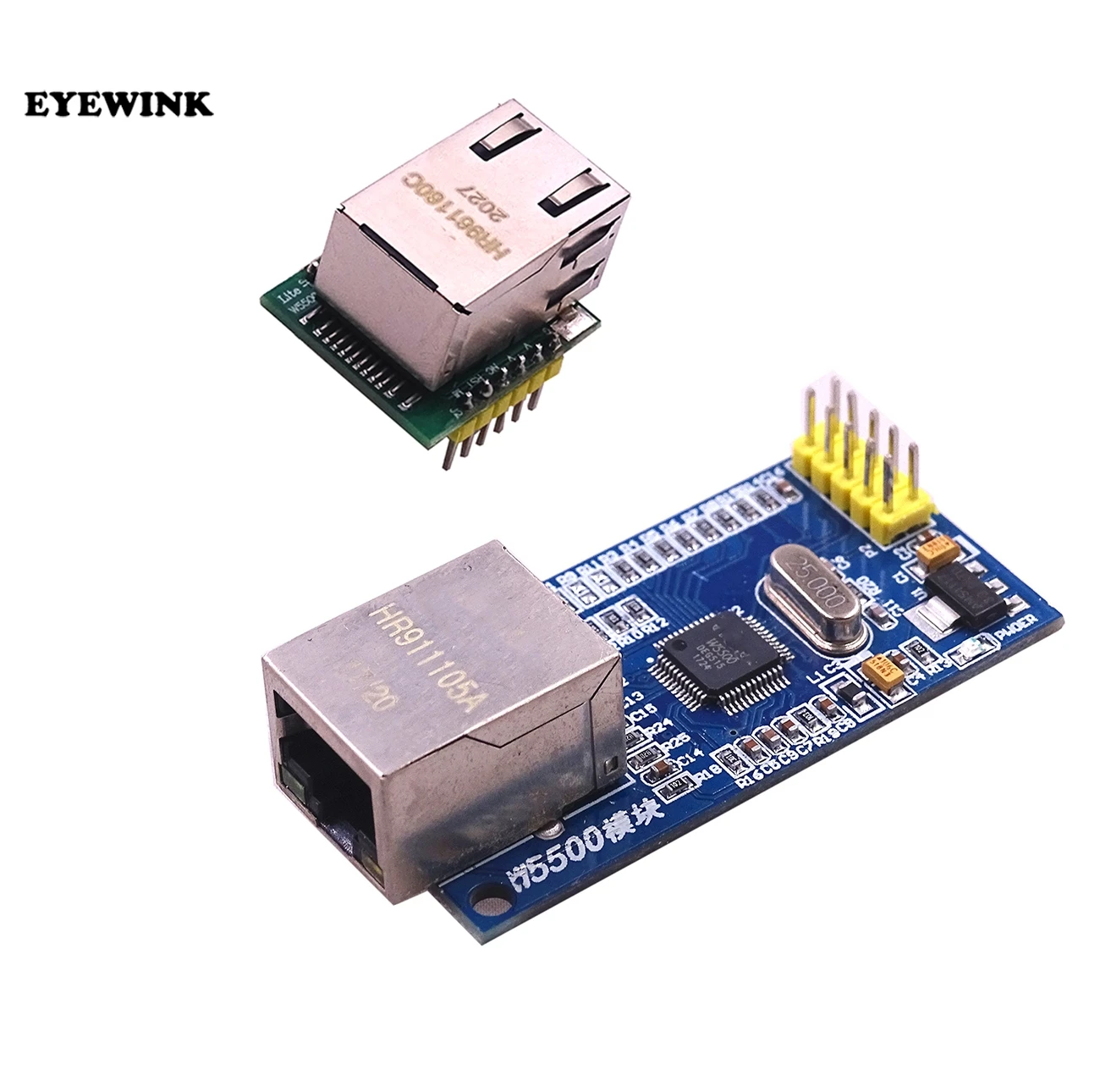 1 pces w5500 ethernet rede módulo de ferragem tcp/ip 51/stm32 microcontrolador programa sobre ...