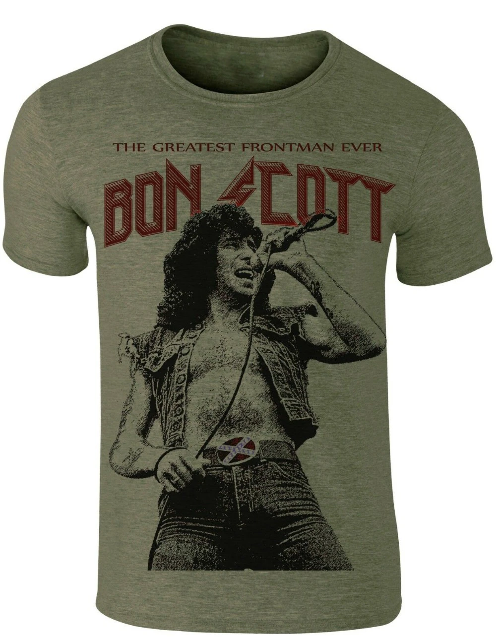 Bon Scott Of AC DC At Day On The Green July 1979 T-Shirt By Daniel ...
