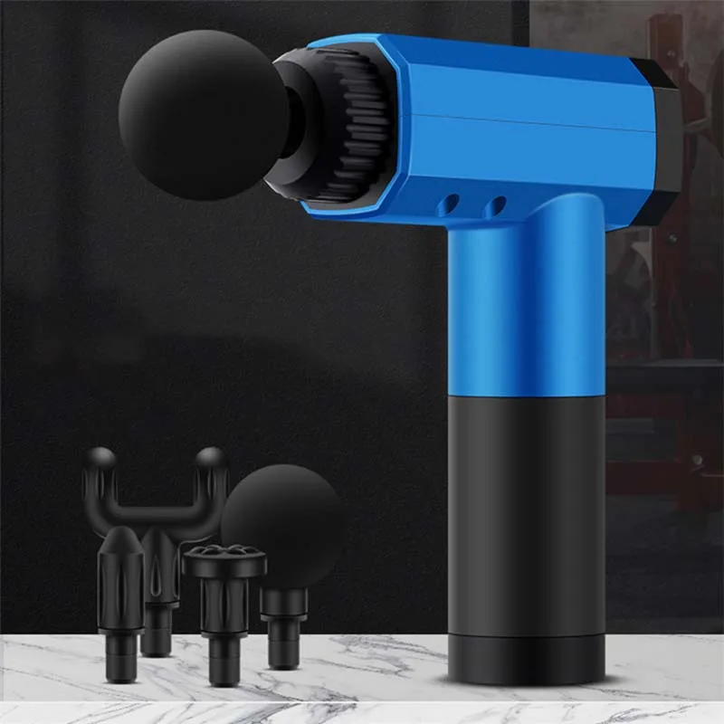 3200r/min Fascia Gun Professional 4 Heads Deep Tissue Massage Gun ...