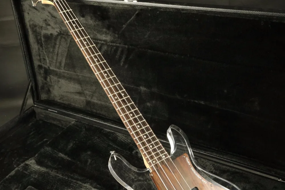 Dan ArmStrong Ampeg 4 Strings Acrylic Body Electric Bass Guitar Crystal ...