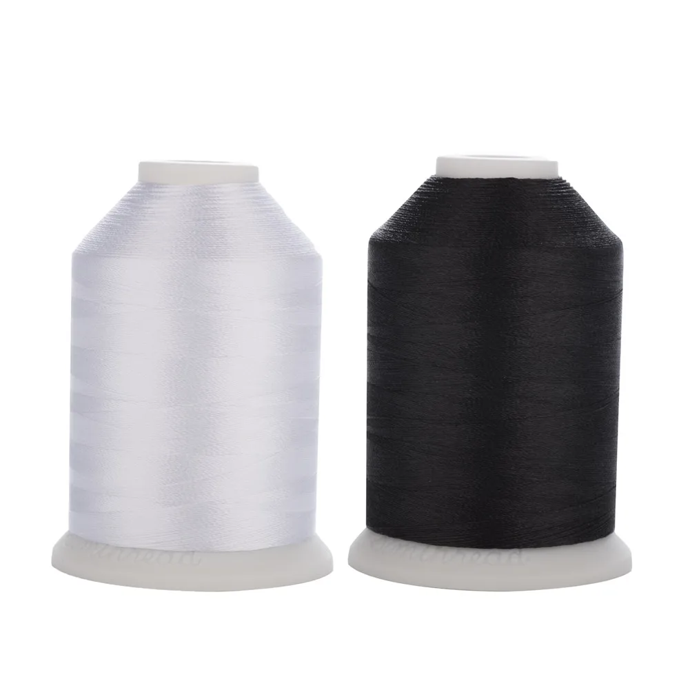 Simthread-White-Black-Trilobal-Polyester-Embroidery-thread-Sewing ...
