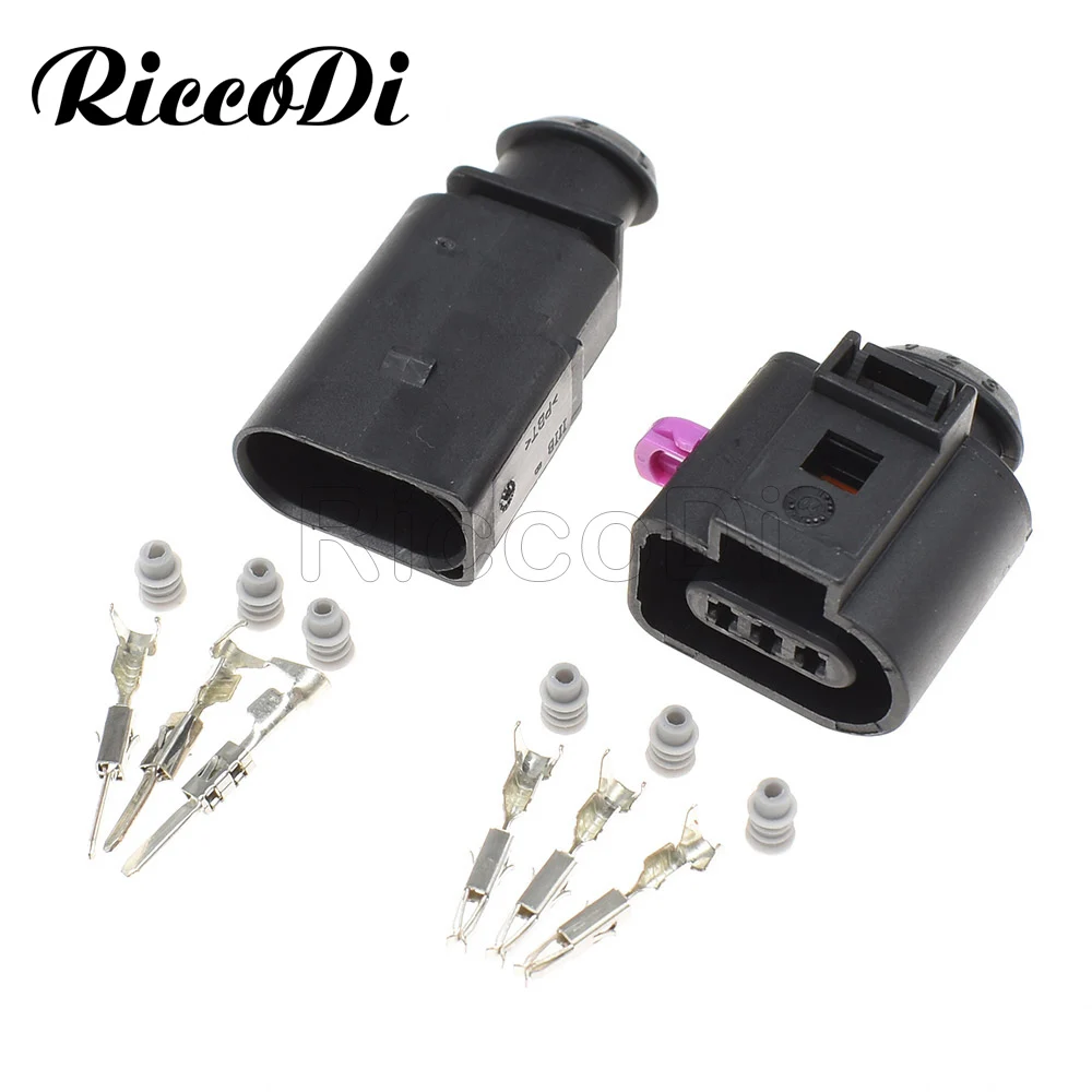 1 20 Sets 3 Pin Female And Male 1.5mm Auto Temp Sensor Plug Deflation ...