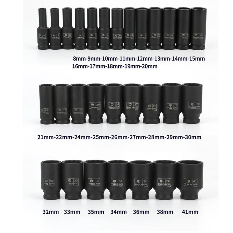 DOUILLE DE TOURNEVIS,14mm--Jeu de douilles à Impact Torx'entraînement 1-2 ", 1 pièce, adaptateur ...