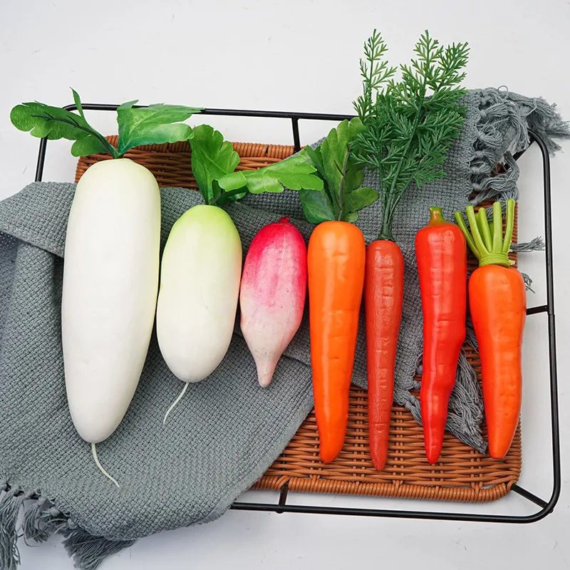 Simulation-Radish-Fake-Carrot-Vegetable-Model-Window-Decorations-Early ...