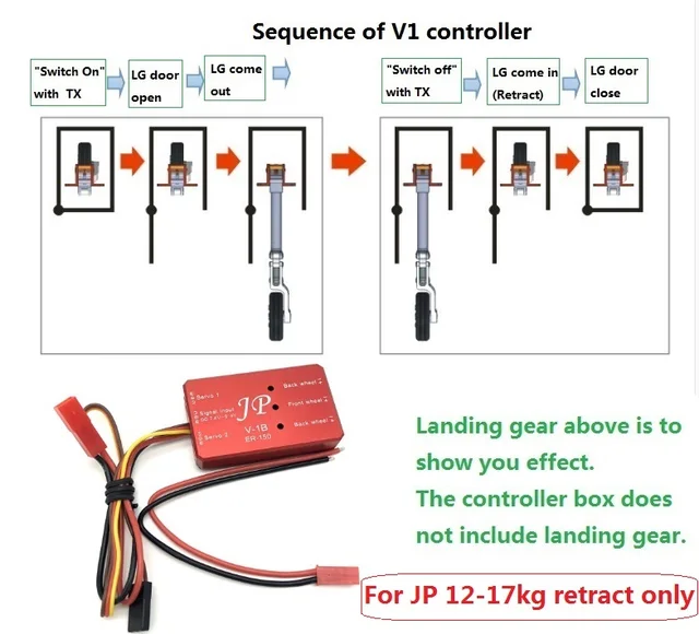JP Hobby Retract Controller ER120 V1 and V2 or ER150 V1 and V2