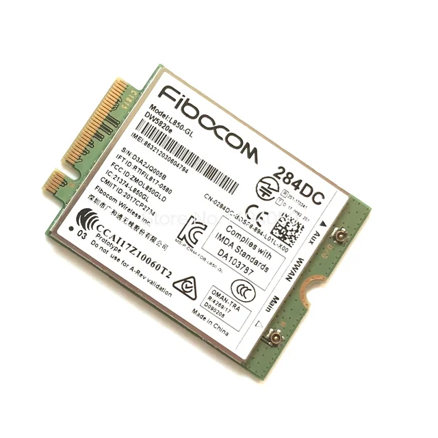 For Dell DW5820e Fibocom L850-GL LTE/WCDMA 4G WWAN Card Module 0284DC ...