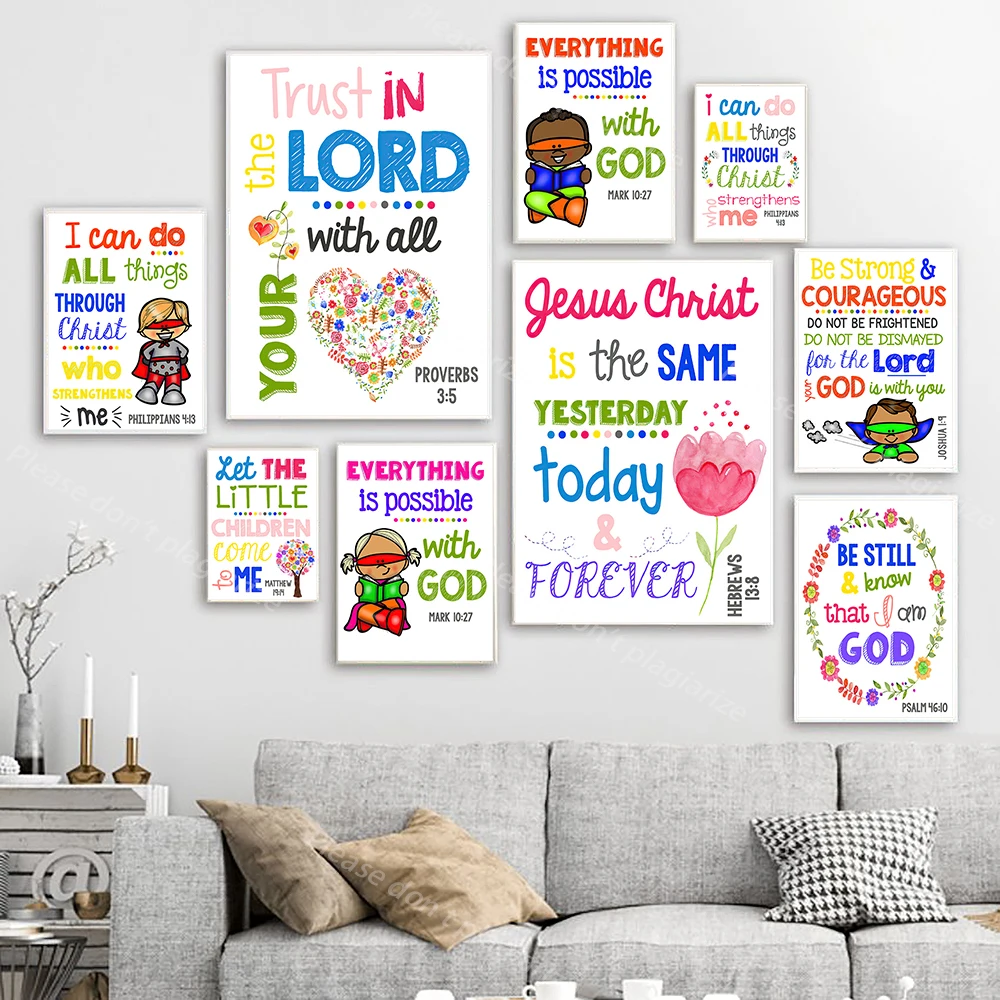 Christian Pictures With Bible Verses For Kids