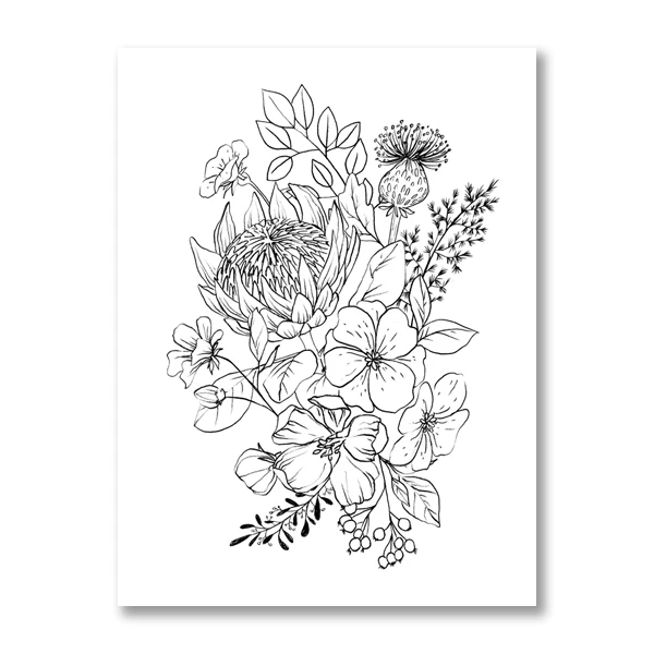 Colored Pencil Drawings Of Flowers Abstract