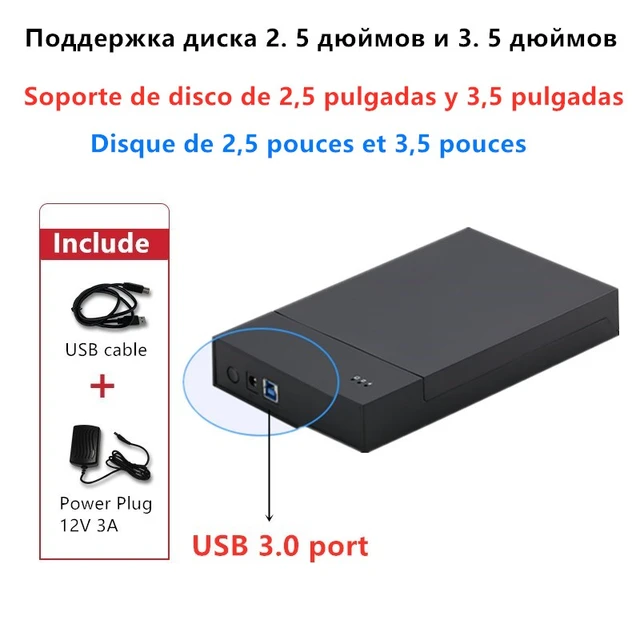 2.5 &3.5 &&Hard D Box Eo SATA a USB 3.0 HDD SSD Dg Sn €7.76 backethat.com
