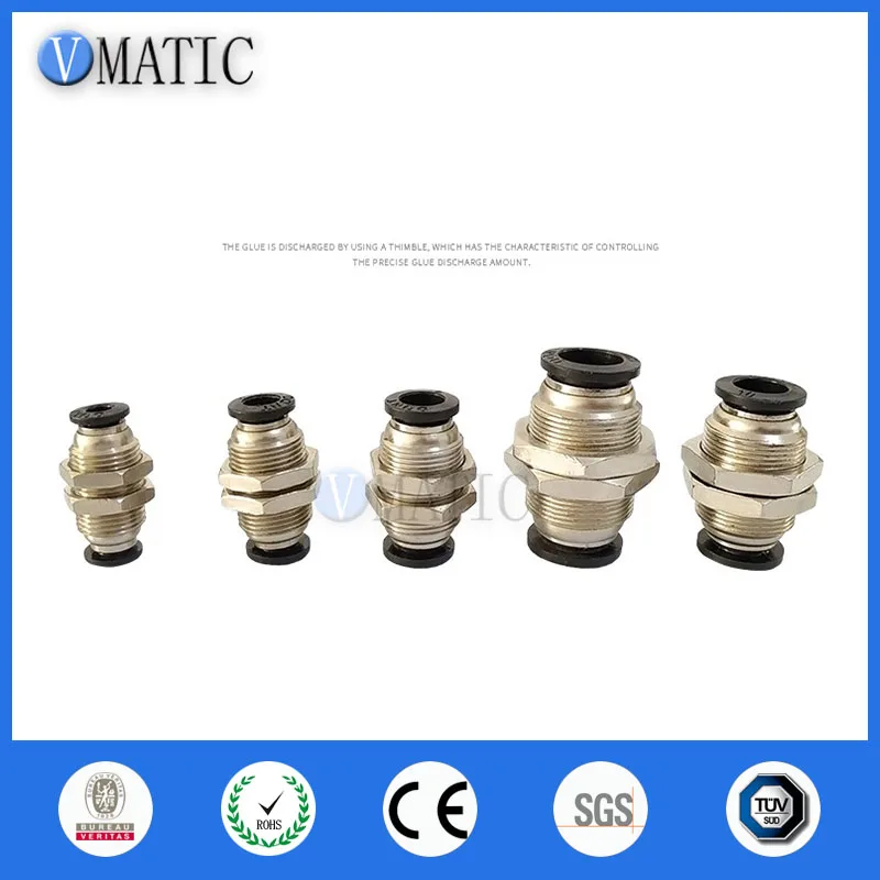 M4M6M8M10/M12 Threaded Tube To Tube Pipe Pneumatic Fitting Connector ...