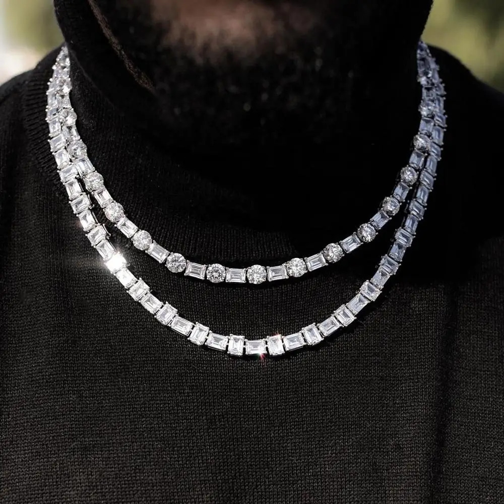 2022 Iced Out Bling Women Men Hip Hop Bling Bling Cuban Chain Choker ...