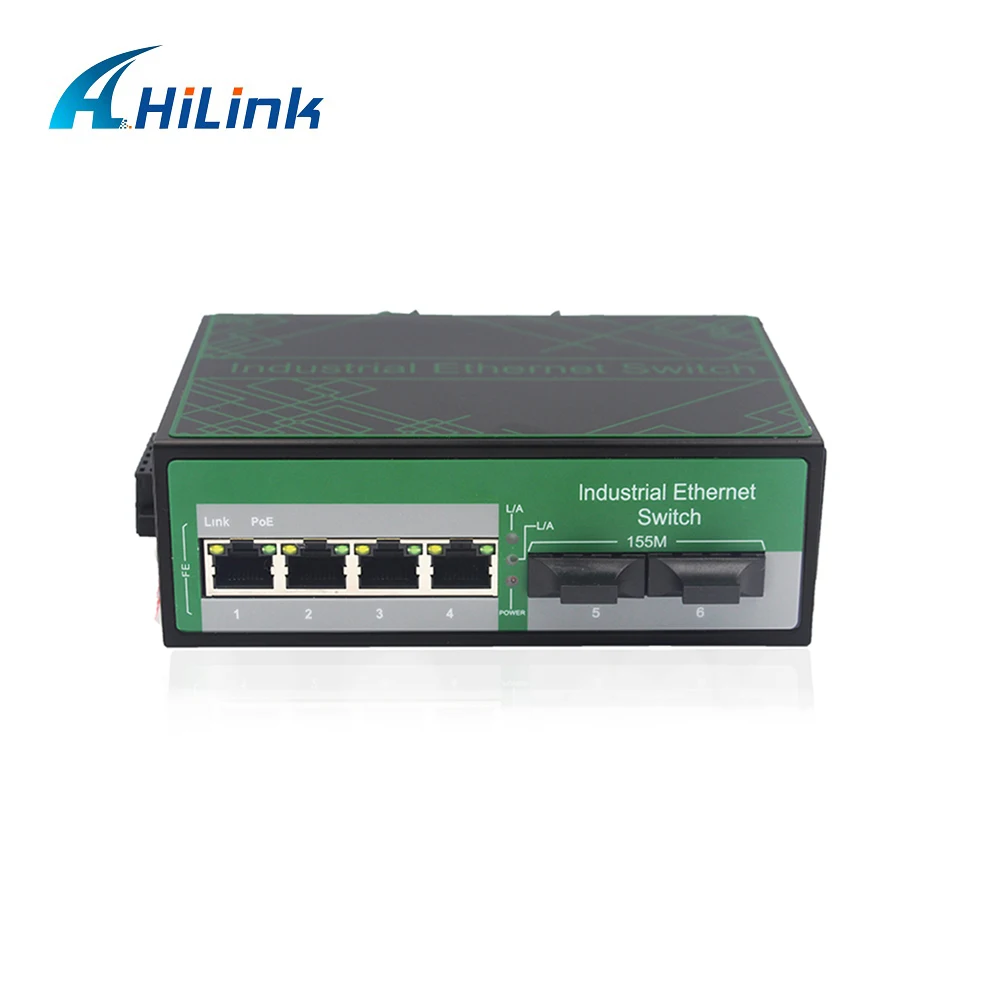 Un-managed-industrial-ethernet-switch-4-port-10-100mbps-poe-2-port-sc ...