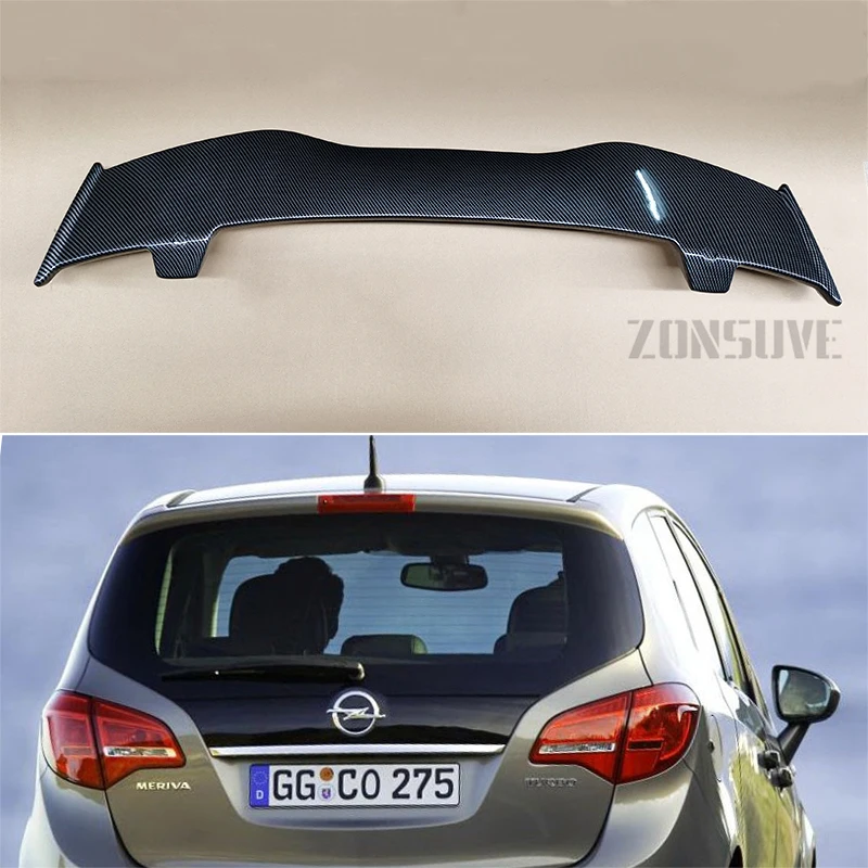 For-Opel-Meriva-2013-2014-Spoiler-ABS-Plastic-Hatchback-Roof-Rear-Wing ...