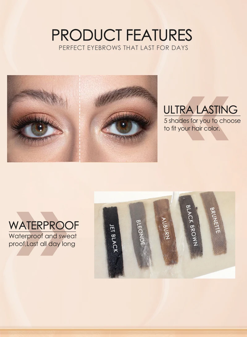KIMUSE Eyebrow Gel Cream Waterproof Eyebrow Pencil Shadow Tint Eye ...