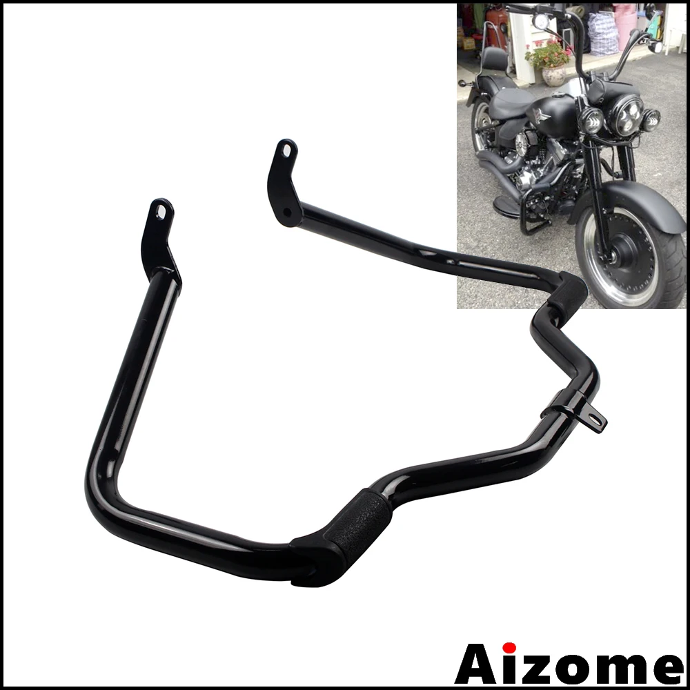 Motorcycle-Crash-Bar-For-Harley-Softail-Fat-Boy-Lo-FLSTF-FLSTFB ...