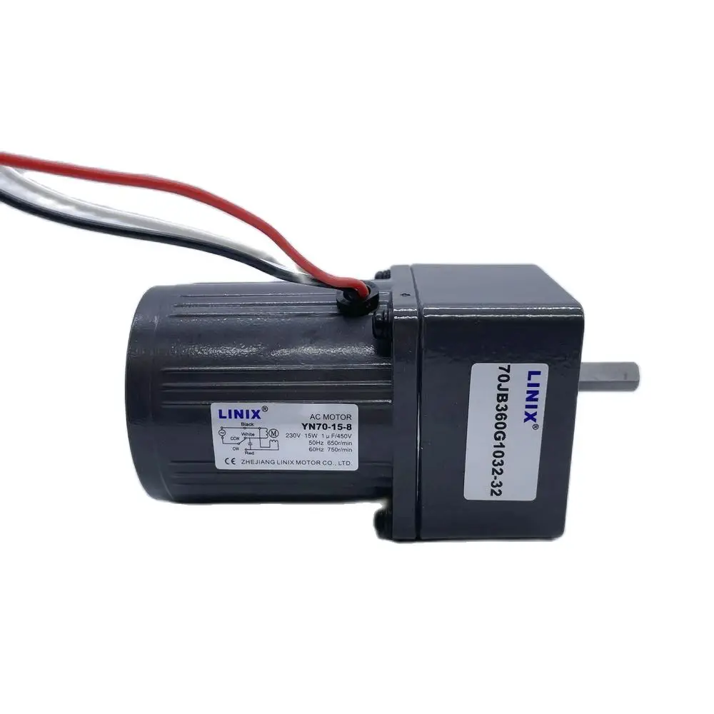 Best Price Linix Ac Gaer Motor 70jb360g10 Reducer Yn70-15-8 15w ...