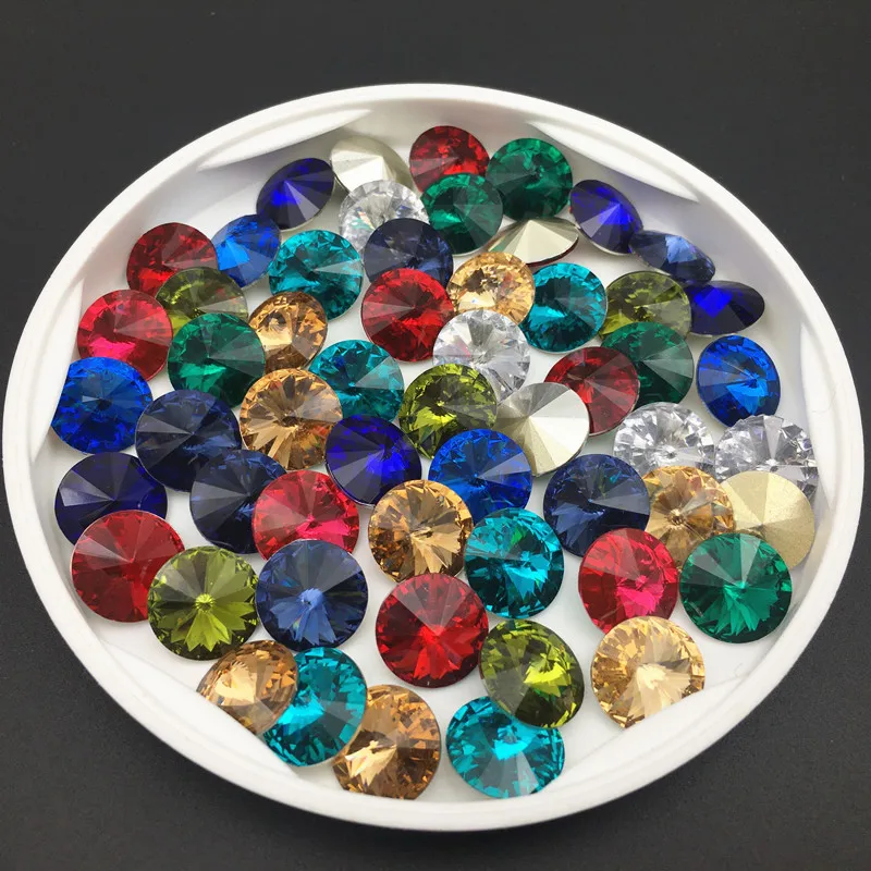 Round Rivoli Stones Sewing | Round Resin Rhinestone 2mm | Round Resin ...