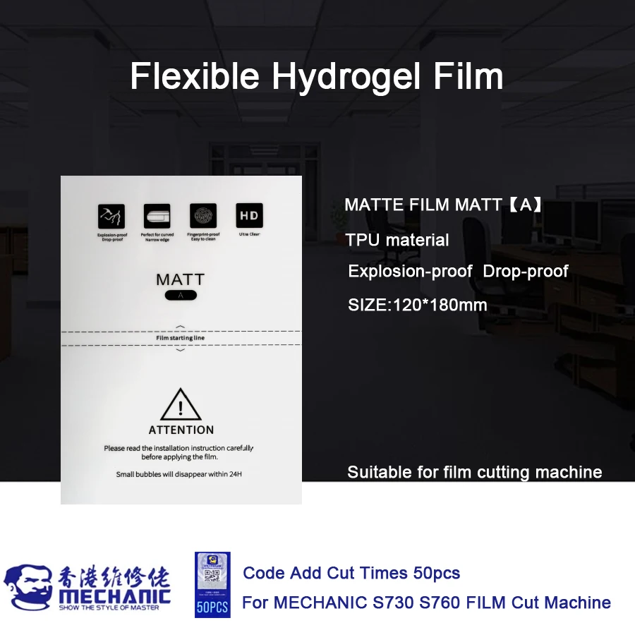 MECHANIC-50pcs-HD-MATTE-Universal-Curved-Screen-Protective-Hydrogel ...