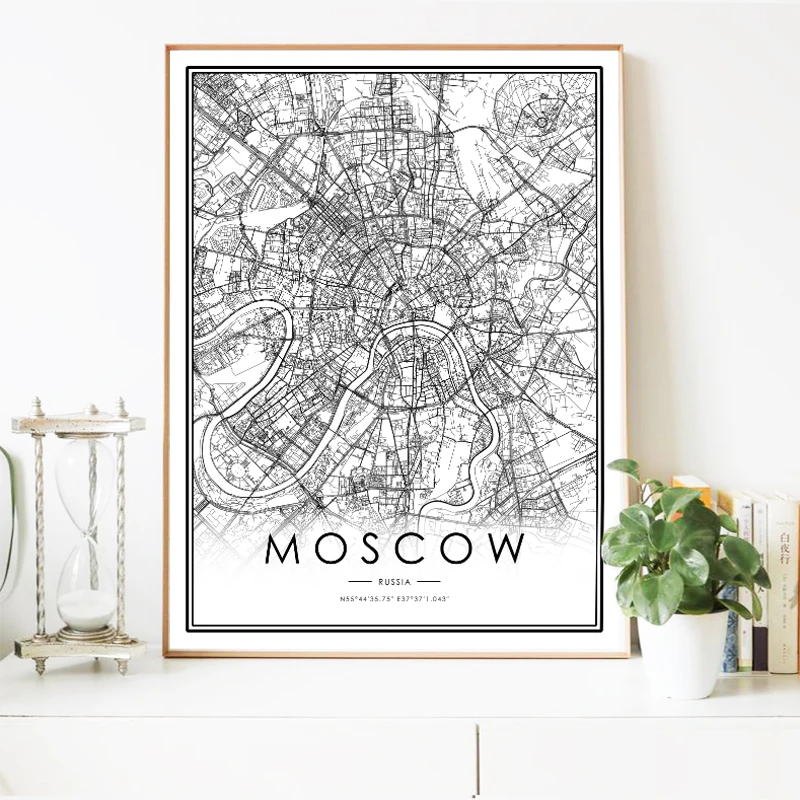 City Map Canvas Saint Petersburg | Poster Russia | Moscow Map ...