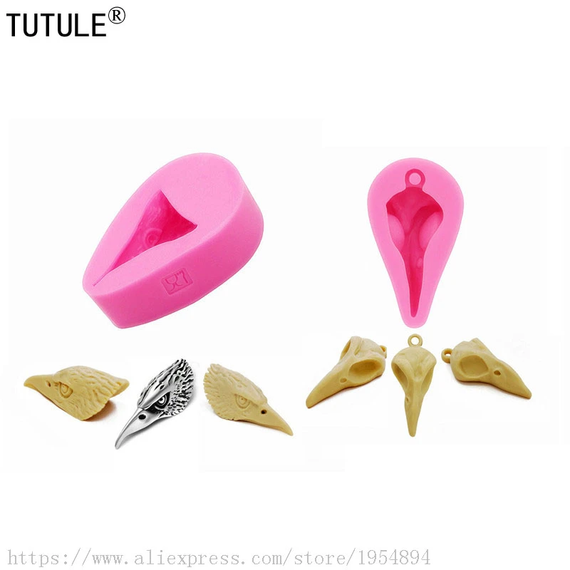 Eagle Head Silicone Mould,spiritual Polymer Clay Food Safe-eagle Mold ...