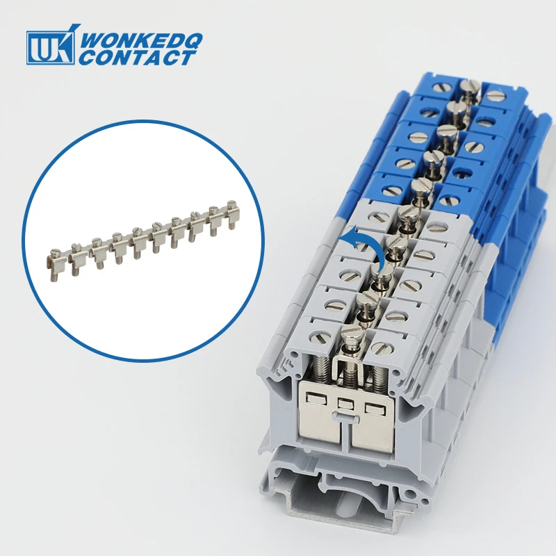 Din Rail Mount Terminal Block | Screw Terminal Block Jumper | Din Rail ...
