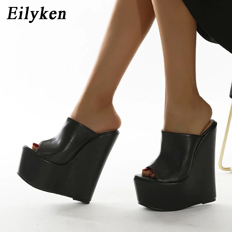 Eilyken-Peep-Toe-Platform-Wedge-Mules-Slippers-Women-Summer-Sexy-Super-High-Pumps-Sandal-Shoes ...