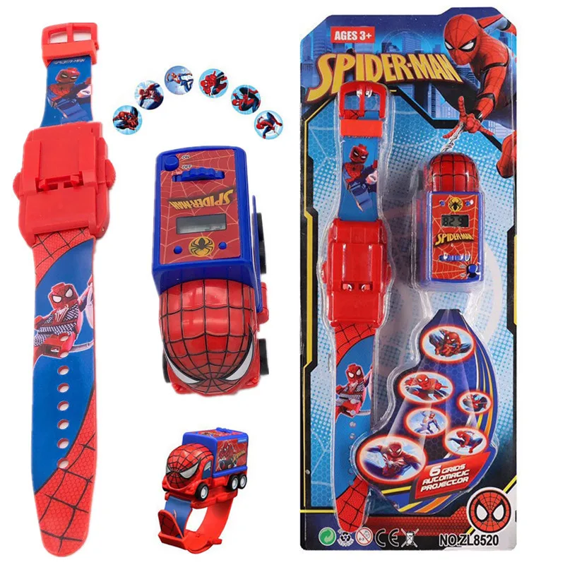 Marvel-Projection-pull-back-car-Watch-Spiderman-Avengers-Kids-3D ...