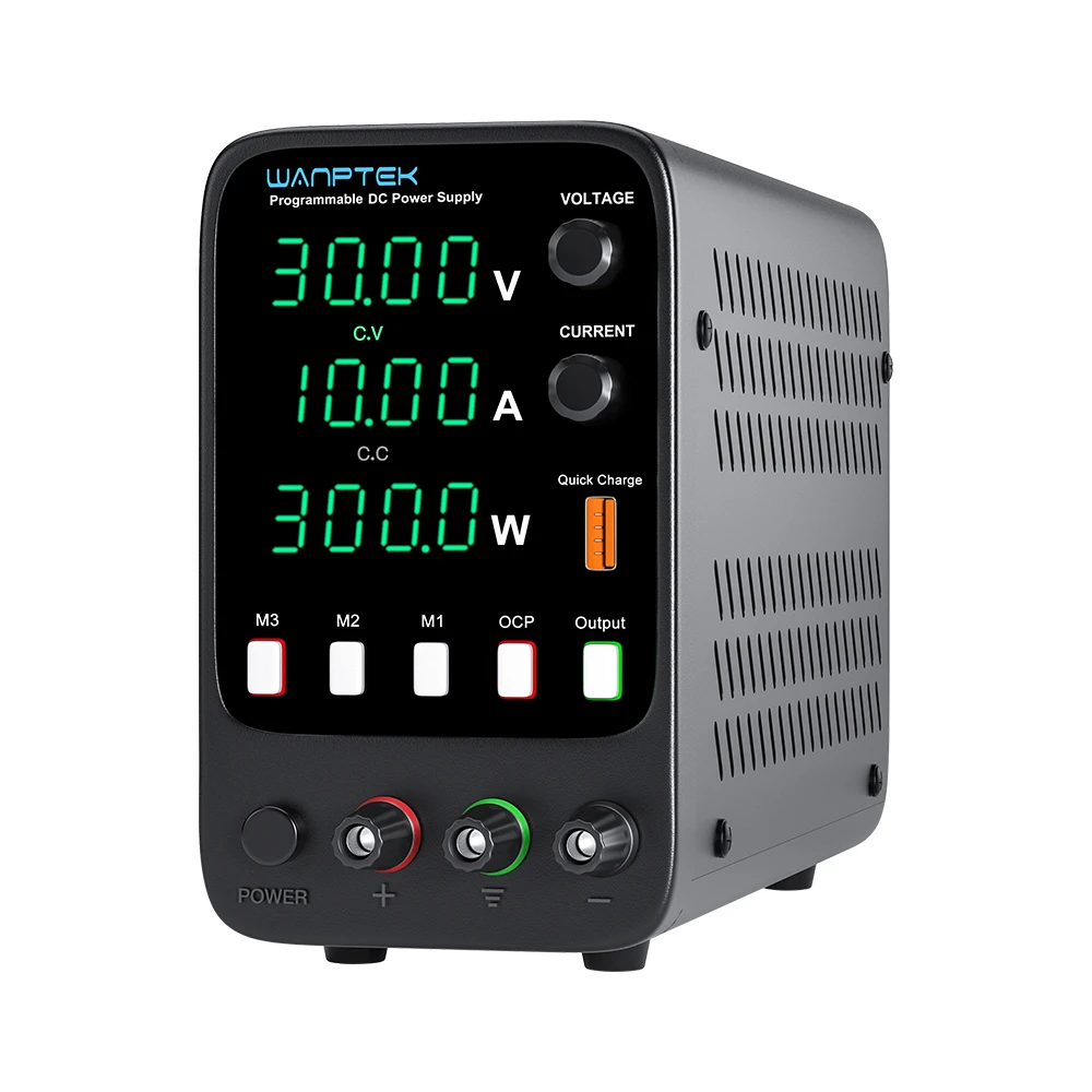 Wanptek Adjustable Dc Power Supply 30v 10a Lab Programmable Memory Function Bench Power Source ...