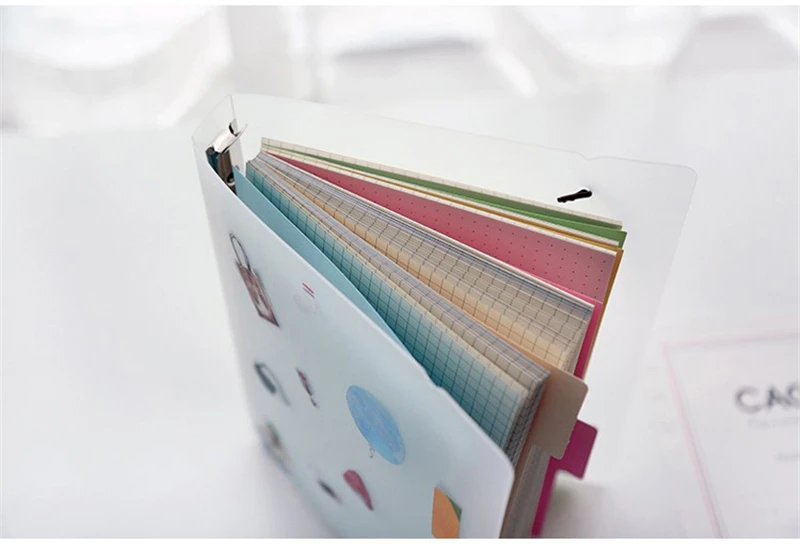 Feuillet mobile,Feuilles mobiles à 6 trous pour journal ou agenda à ...