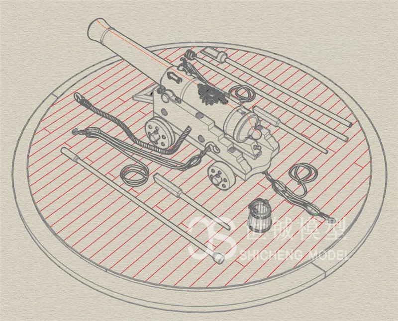 Ship Cannon Drawing