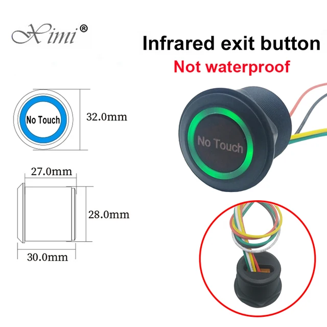 กันน้ำContactless No Touch Sensorสวิทช์การเหนี่ยวนำประเภทReleaseปุ่ม ...