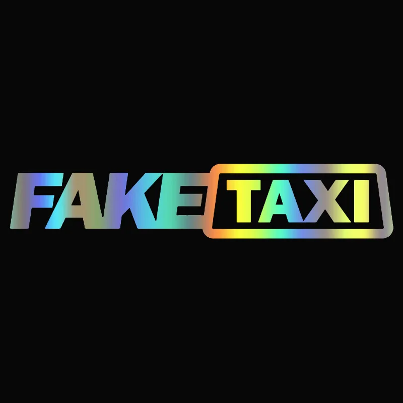 40547-Die-Cut-Vinyl-Decal-FAKE-TAXI-Car-Sticker-Waterproof-Auto-Decors ...