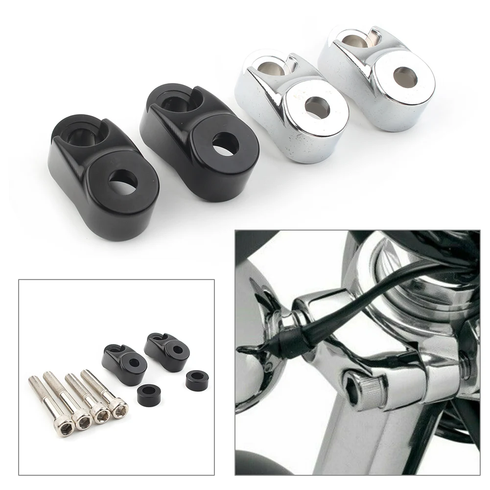 Motorcycle-Front-Turn-Signal-Mount-Bracket-Relocation-for-Harley-Dyna ...