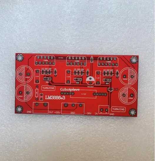 150W LM3886*3 parallel single channel power amplifier board PCB Free ...
