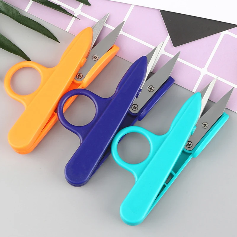 1PC-Trimming-Nipper-Thread-Cutting-Embroidery-Scissors-Plastic-Handle-U ...