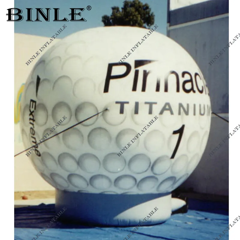 Huge Ground Decor Inflatable Golf Ball With Branding Name For Event ...