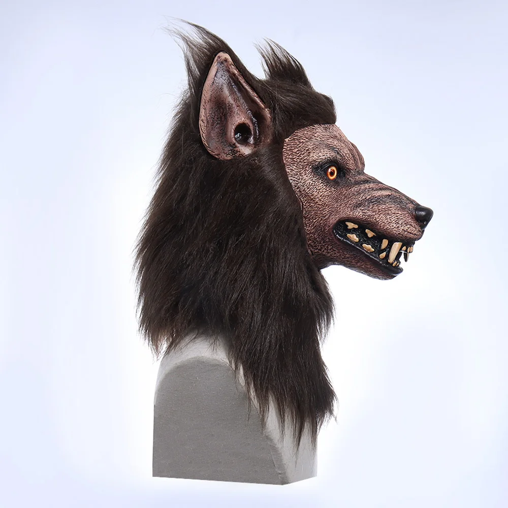 Halloween Werewolf Light-up Realistic And Fierce Headgear Cosplay Mask ...