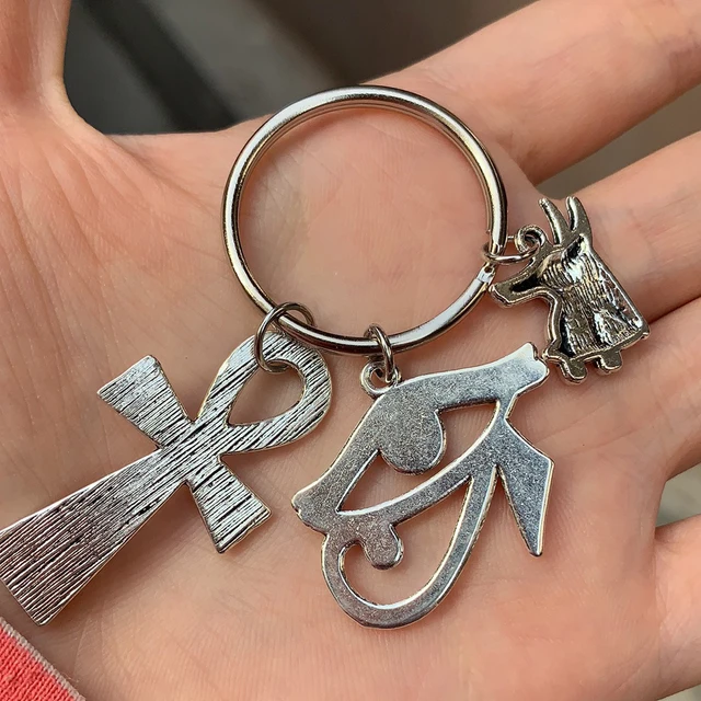 Stainless Steel Egypt Keyring, Egyptian Egypt Keychain, Ancient ...
