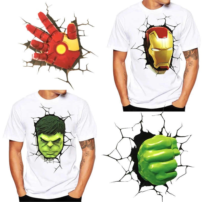 Marvel-Spider-Man-Iron-Man-Hulk-Patches-for-DIY-T-Shirt-Iron-on ...