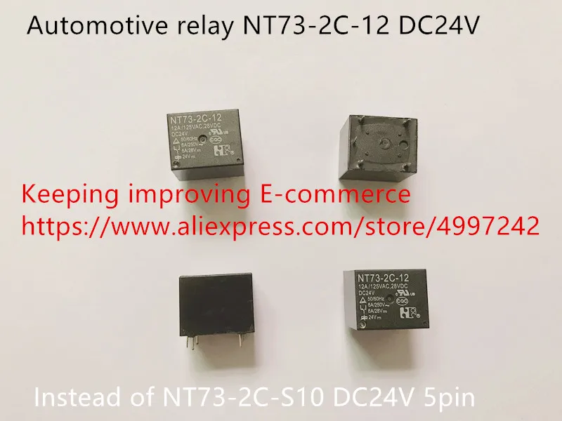 Original neue 100% automotive relais NT73 2C 12 DC24V anstelle von NT73 ...