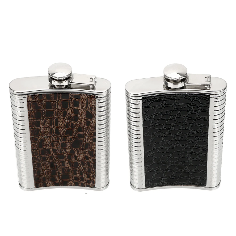 HILIFE-7OZ-Hip-Flasks-Stainless-Steel-Drinkware-Whisky-Bottle-Portable ...
