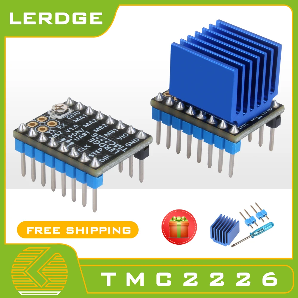 LERDGE TMC2226 V1.0 스테퍼 모터 드라이버 UART 대체 TMC 2208 TMC2225 A4988 lv8729 ...