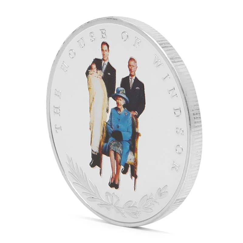 Four Generations British Royal Family Commemorative Coins Collection ...