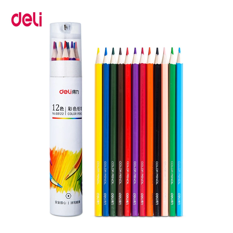 Deli Professional colored pencils Set Oil/ Watercolor Wood Color Pencil ...