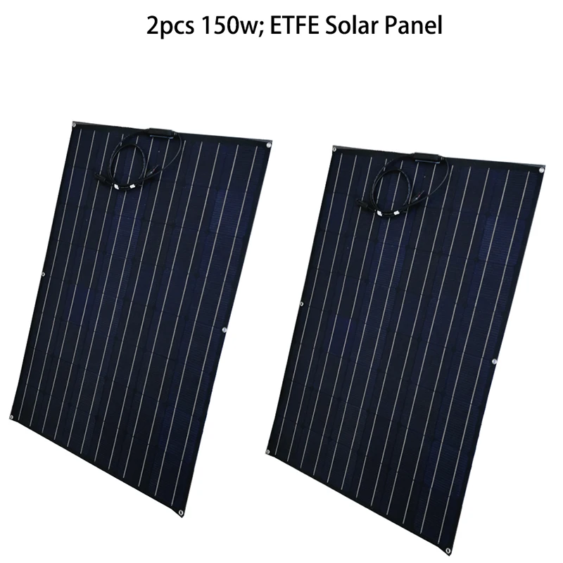 ETFE Flexible Solar Panel 300W With 48pcs 3.3W Monocrystal Solar Cell ...