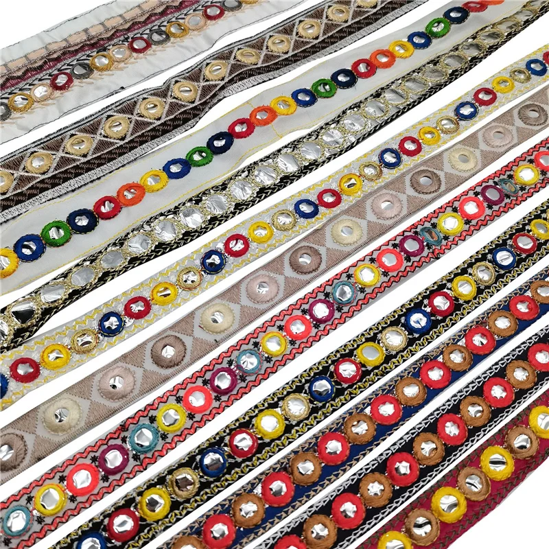 Embroidered Ribbon Lace Ethnic | Ethnic Embroidered Yard Ribbon - 1 ...