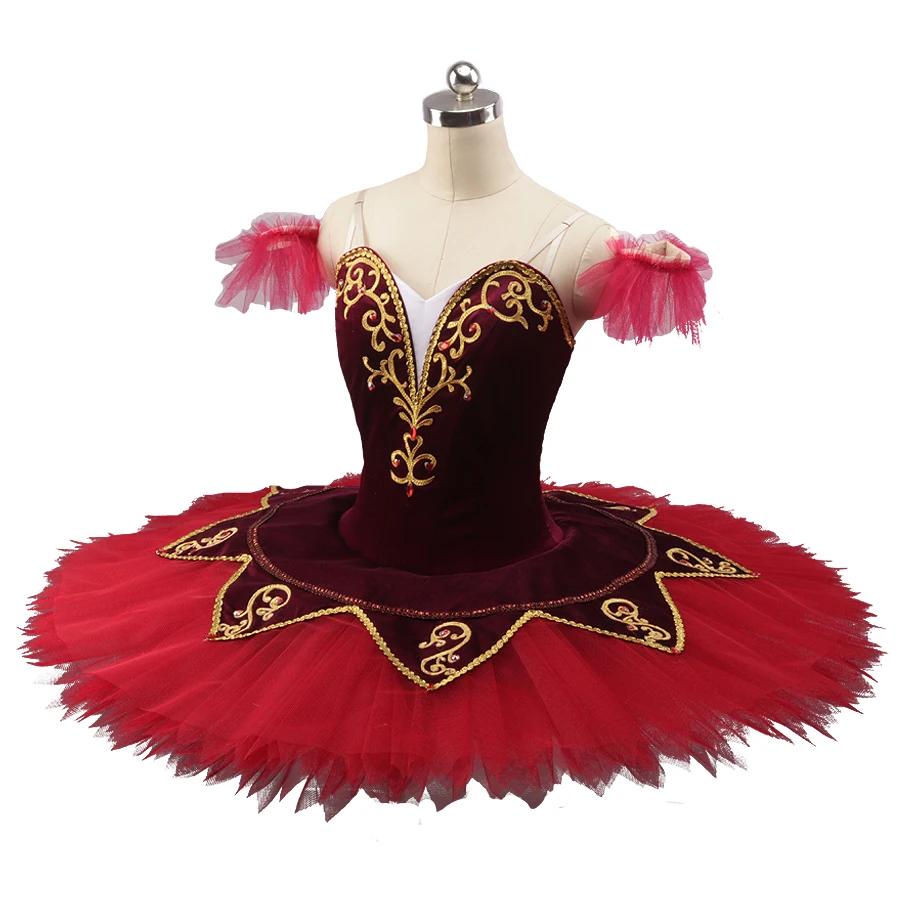 Professional Ballet Tutus Burgundy Red Adult Performance Classical ...