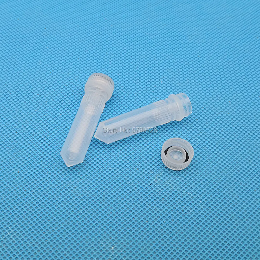 100pcs/lot 2ml Plastic Freezing Tubes Conical Bottom Sample Cryovial ...